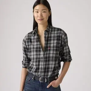 LEVI'S Western Harlie Flannel - Anthracite Night