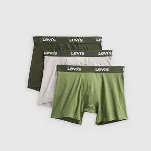 LEVI'S Solid Basic Boxer Briefs - Green Combo