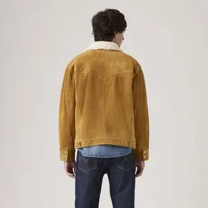LEVI'S Western Suede Sherpa Trucker Jacket