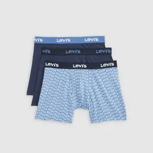 LEVI'S Logo Print Boxer Briefs - Blue