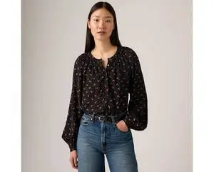 LEVI'S Estelle Long-sleeve Blouse - Anthracite Night Floral