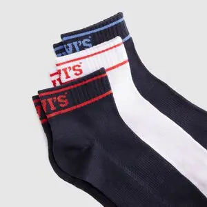 LEVI'S Mid Cut Collegiate Logo Socks