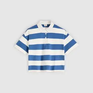 LEVI'S Aries Rugby Polo Shirt - Tory Stripe Sunset