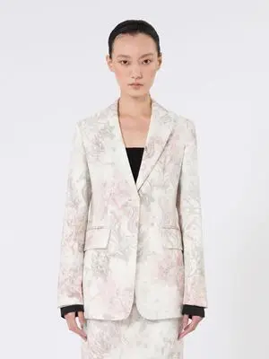 Max Mara Slim-fit Printed Blazer