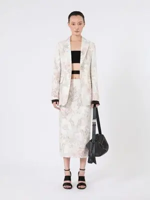 Max Mara Slim-fit Printed Blazer