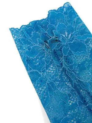 Undercover Floral Lace Socks - Blue