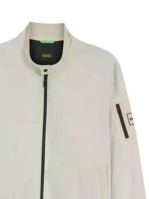 BOSS Zip Patch-pocket Jacket - Neutrals