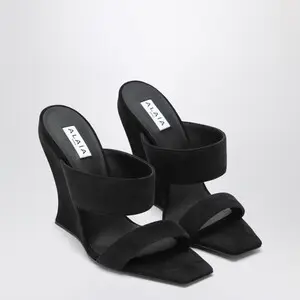 Alaïa Wave Mules In Suede