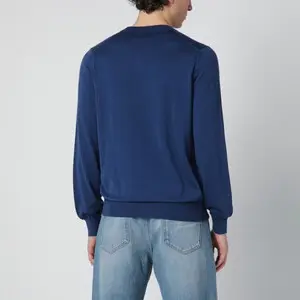 Brunello Cucinelli Cotton Crew Neck Sweater - Blue
