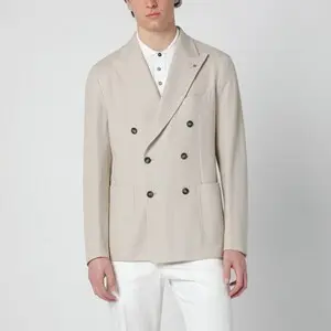 Tagliatore Double-breasted Cotton Jacket - Beige