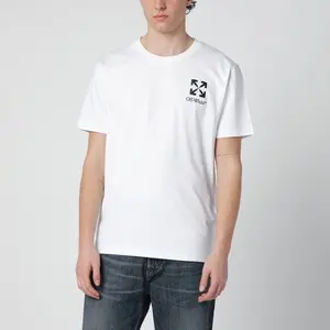 Off-White T-shirt With Small Arrow Logo