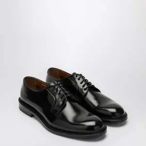 DOUCAL'S Low Leather Lace-up - Black