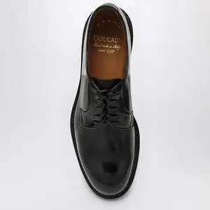 DOUCAL'S Low Leather Lace-up - Black