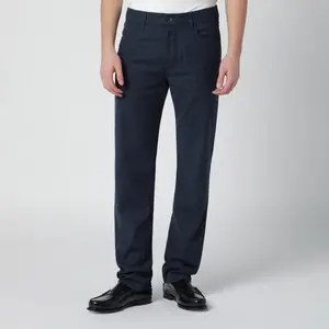 Loro Piana Quarona Trousers In Ocean - Blue