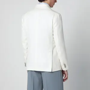 Tagliatore Double-breasted Linen-blend Jacket