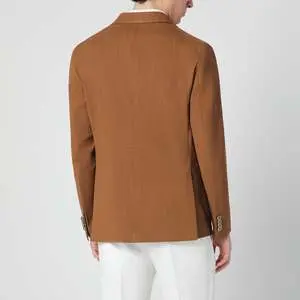 Tagliatore Double-breasted Wool Jacket - Brown