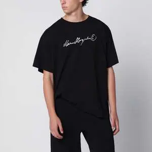 MAISON MARGIELA T-shirt With Logo Print - Black
