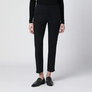 PT TORINO Slim-fit Cotton-blend Trousers - Black