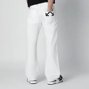 Off-White Trousers With Logo