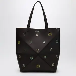 Loewe Puzzle Fold Xl Cats Tote Bag - Brown