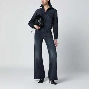 Balenciaga Wide-leg Jeans With Curved Waist