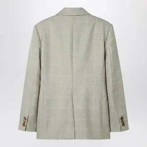 BLAZÉ MILANO Double-breasted Blazer With Check Pattern - Grey