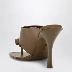 Loewe Toggle Sandal In Smooth Oak-colored Calf Leather