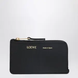 Loewe Card Holder With Coin Pocket - Black