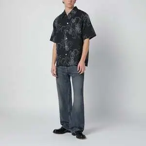 Our Legacy Death Paisley Print Shirt In Cotton And Linen
