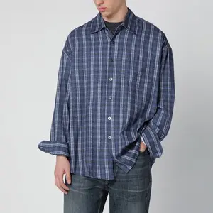 Our Legacy Cotton Check Shirt - Blue