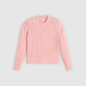 LEVI'S Boyfriend Cable Crewneck Pullover