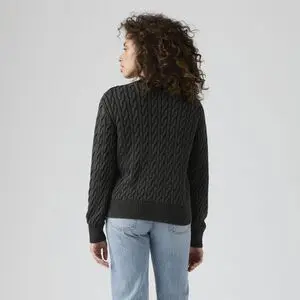 LEVI'S Boyfriend Cable Crewneck Pullover Sweater