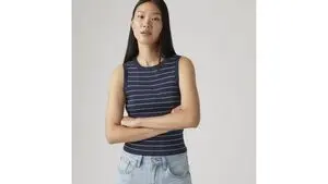 LEVI'S Ocean Tank Top - Jules Stripe Navy Blazer