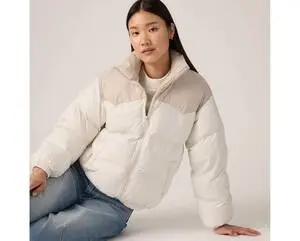 LEVI'S Noe Western Puffer Jacket - Whisper White