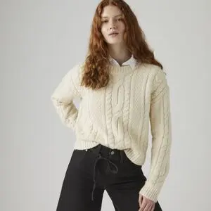 LEVI'S Ines Cable Sweater - Tofu