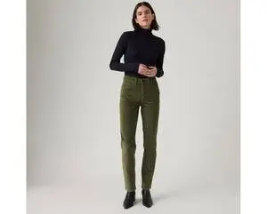 LEVI'S 724 High-rise Straight Corduroy Pants - Ivy Green
