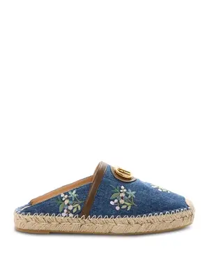 Valentino Garavani Embellished Espadrille Mules - Multi