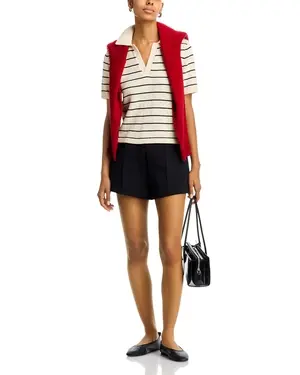 FRAME Striped Easy Polo - Cream Multi