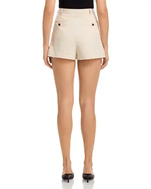 FRAME The Striped Soho Shorts - Ecru Multi