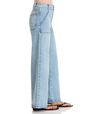 FRAME Modern Pocket High-rise Wide Leg Jeans