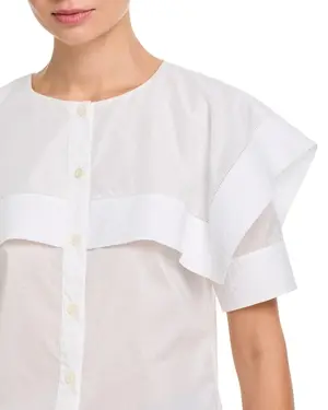 FRAME The Sleek Cape Shirt