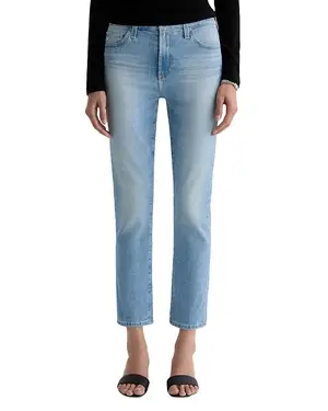 Ag Mari Mid Rise Slim Straight Crop Jeans - Cruiser