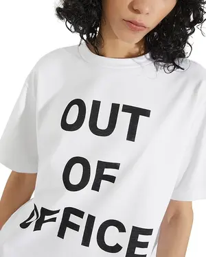 Max & Co. Out Of Office Crewneck T Shirt - Optical White