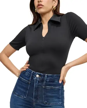 Good American Soft Tech Palazzo Jeans - Indigo