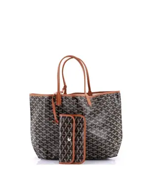 Goyard Saint Louis Pm Tote Coated Canvas - Brown