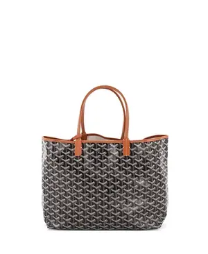 Goyard Pm Saint Louis Tote Coated Canvas - Black