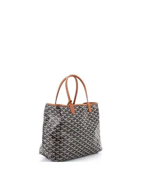 Goyard Pm Saint Louis Tote Coated Canvas - Black