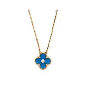 VAN CLEEF & ARPELS Vintage Alhambra Pendant Necklace - Gold