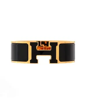 HERMES Wide Clic H Bracelet - Enamel