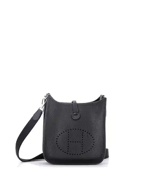 Hermès Tpm Evelyne Bag Gen Iii Clemence - Black